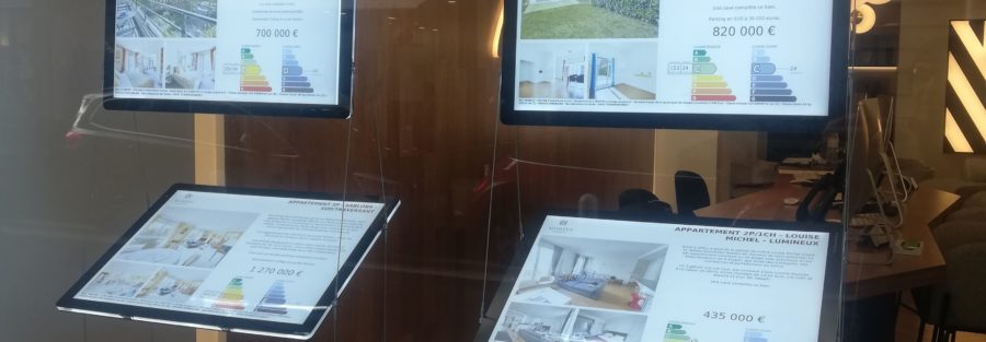 Pourquoi utiliser des portes affiches LED inclinés ? - Affichage ...